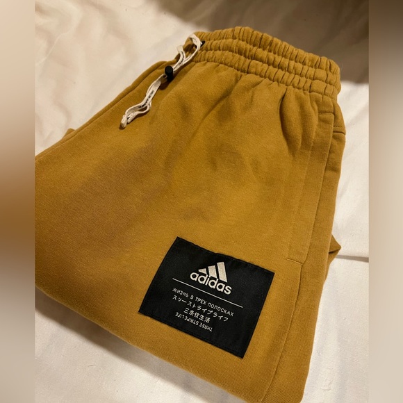 adidas | Pants & Jumpsuits | Pretty Mustard Color | Poshmark
